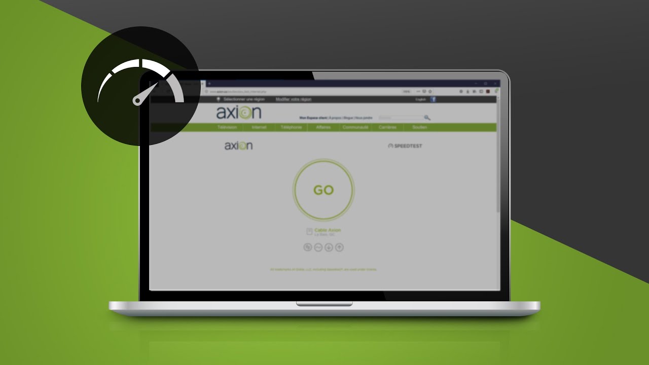 Câble Axion | Comment effectuer un test de vitesse Internet? - YouTube