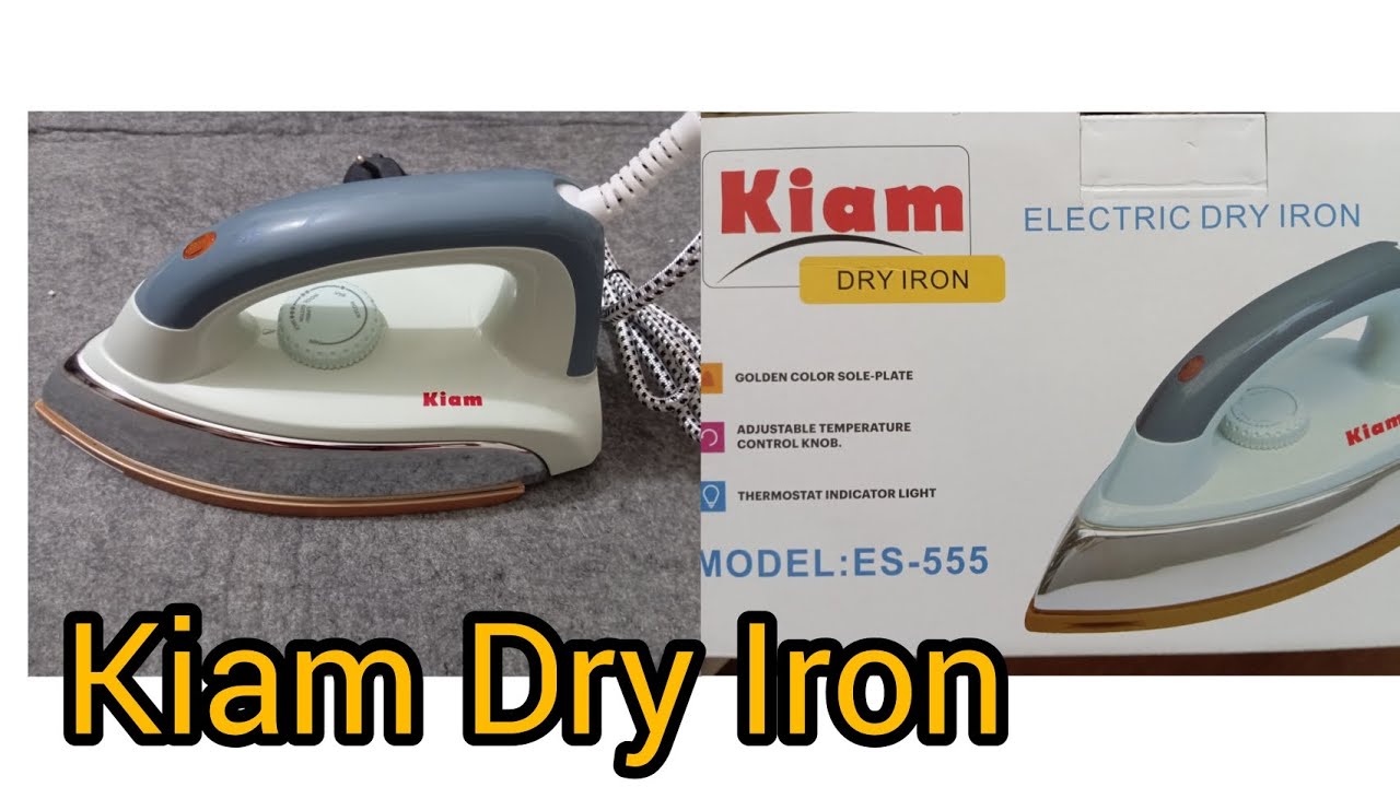 Kiam Brand Dry Iron.Model-Es-555.[FAR Vlogs] - YouTube