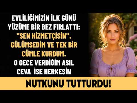 😡İlk gün bana bez fırlattı: 'Hizmetçisin!' Gülümsedim, o gece tek cümle söyledim.😇