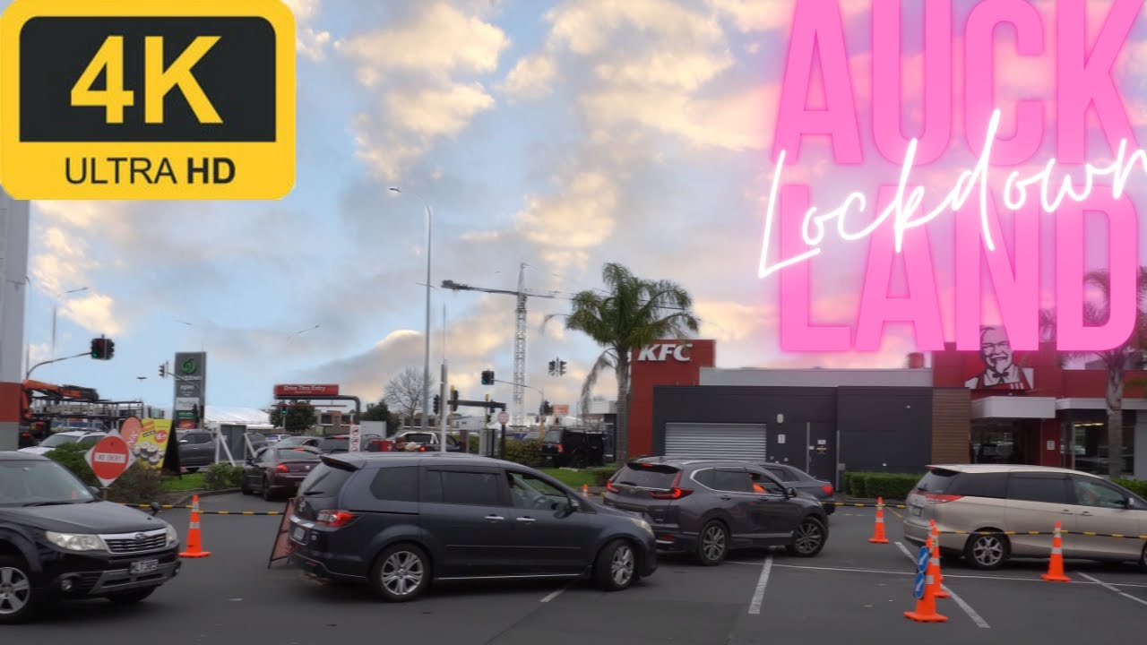 Walk in Auckland | First Day at Level 3 | Queue for KFC | 4K - YouTube