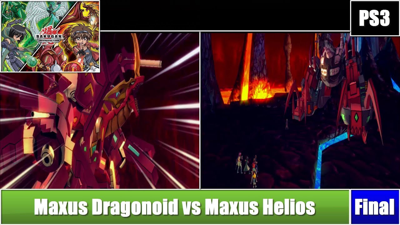 Bakugan New Vestroia Maxus Dragonoid Vs Maxus Helios