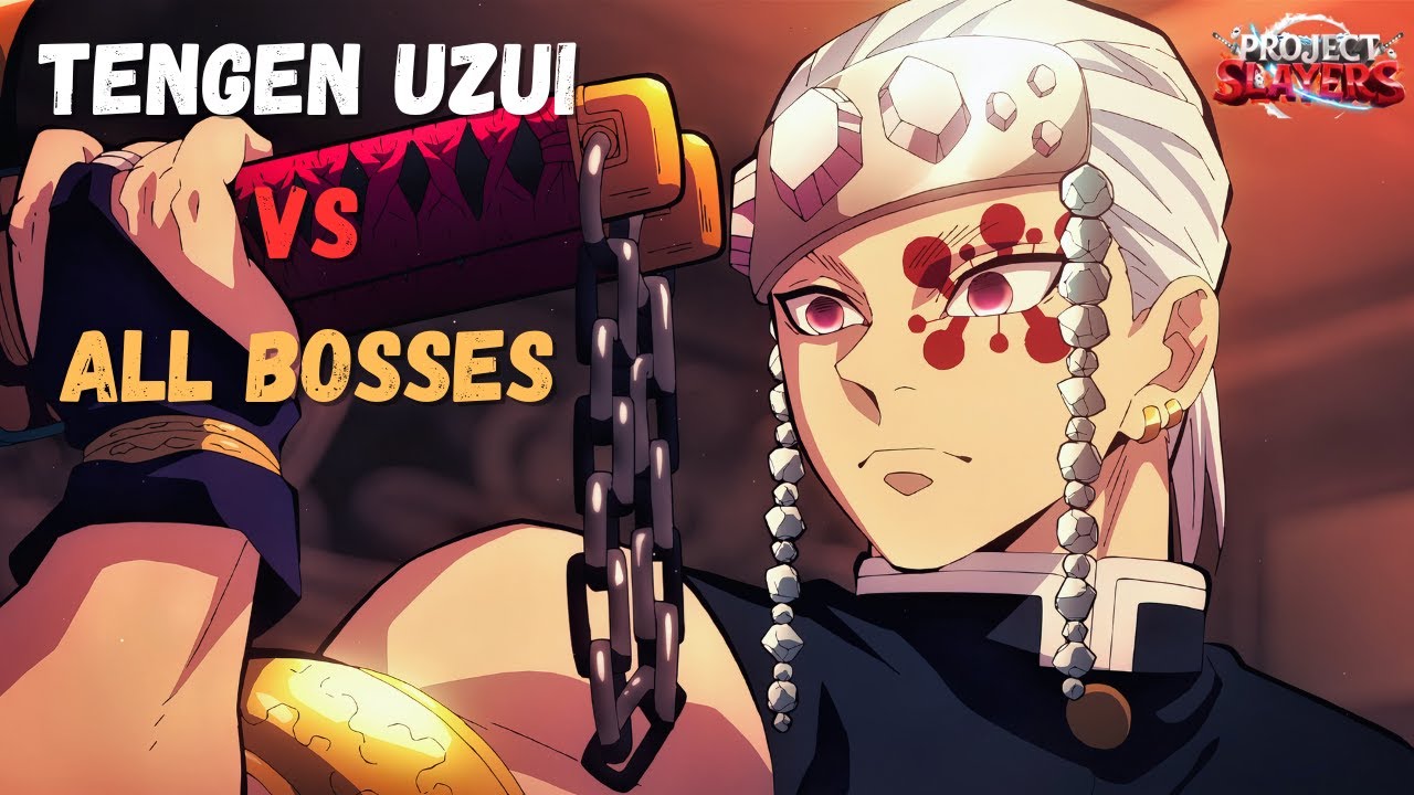 Defeating ALL Bosses as Tengen Uzui in Project Slayers Roblox (P2 ...