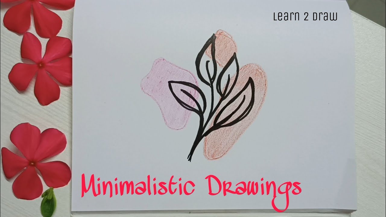 Minimalistic Drawings - LEAVES - Easy Drawing for all - YouTube
