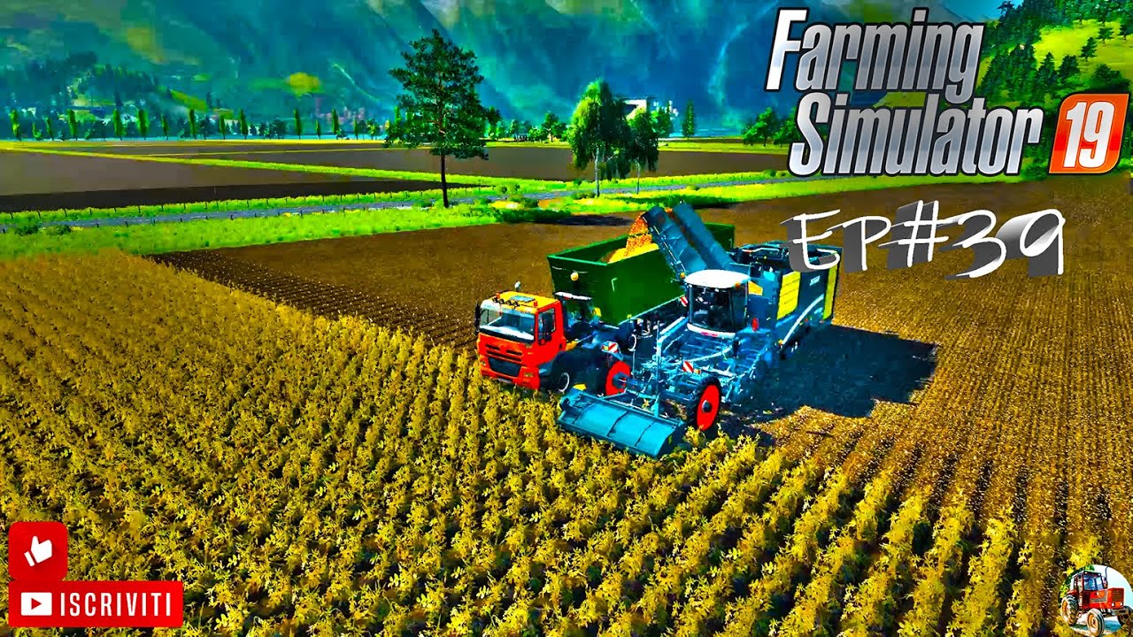FS19 EP#39 RACCOLTA PATATE DA 100 METRI DI LAMA map Erlengrat FS19 ...