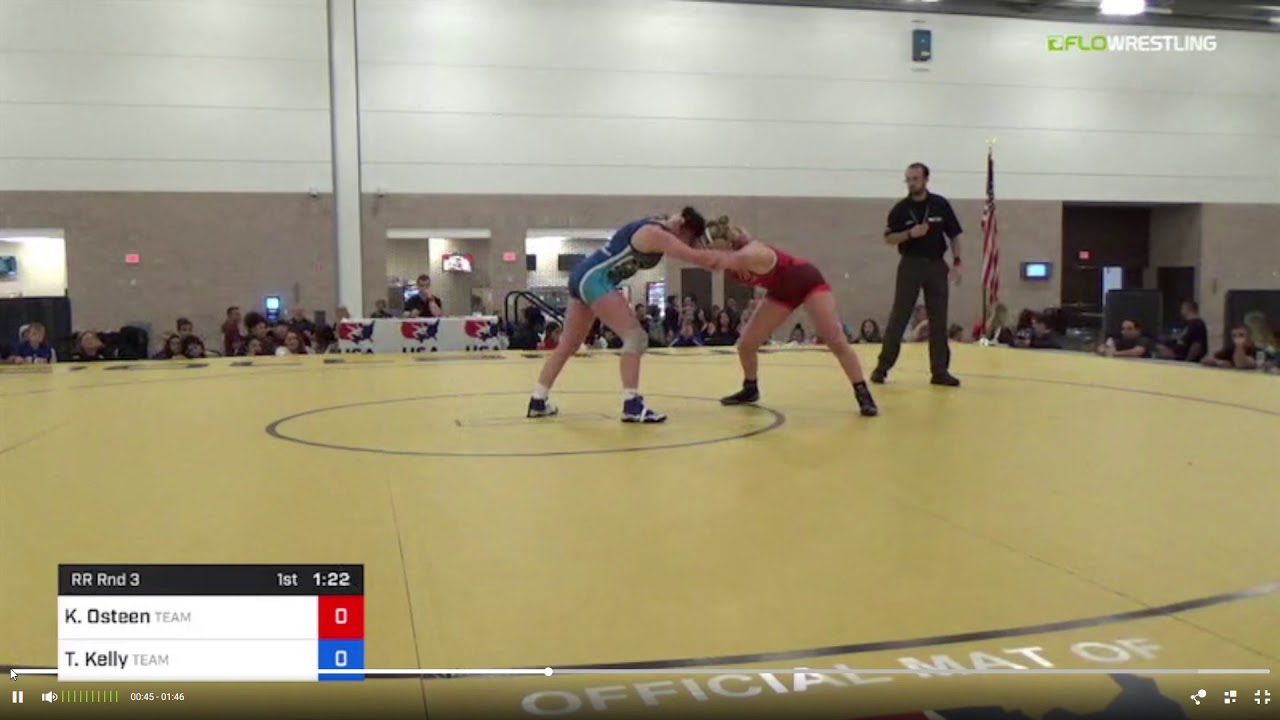 73 lbs Rr Rnd 3 Katja Osteen, Team California vs Tristan Kelly, Team ...