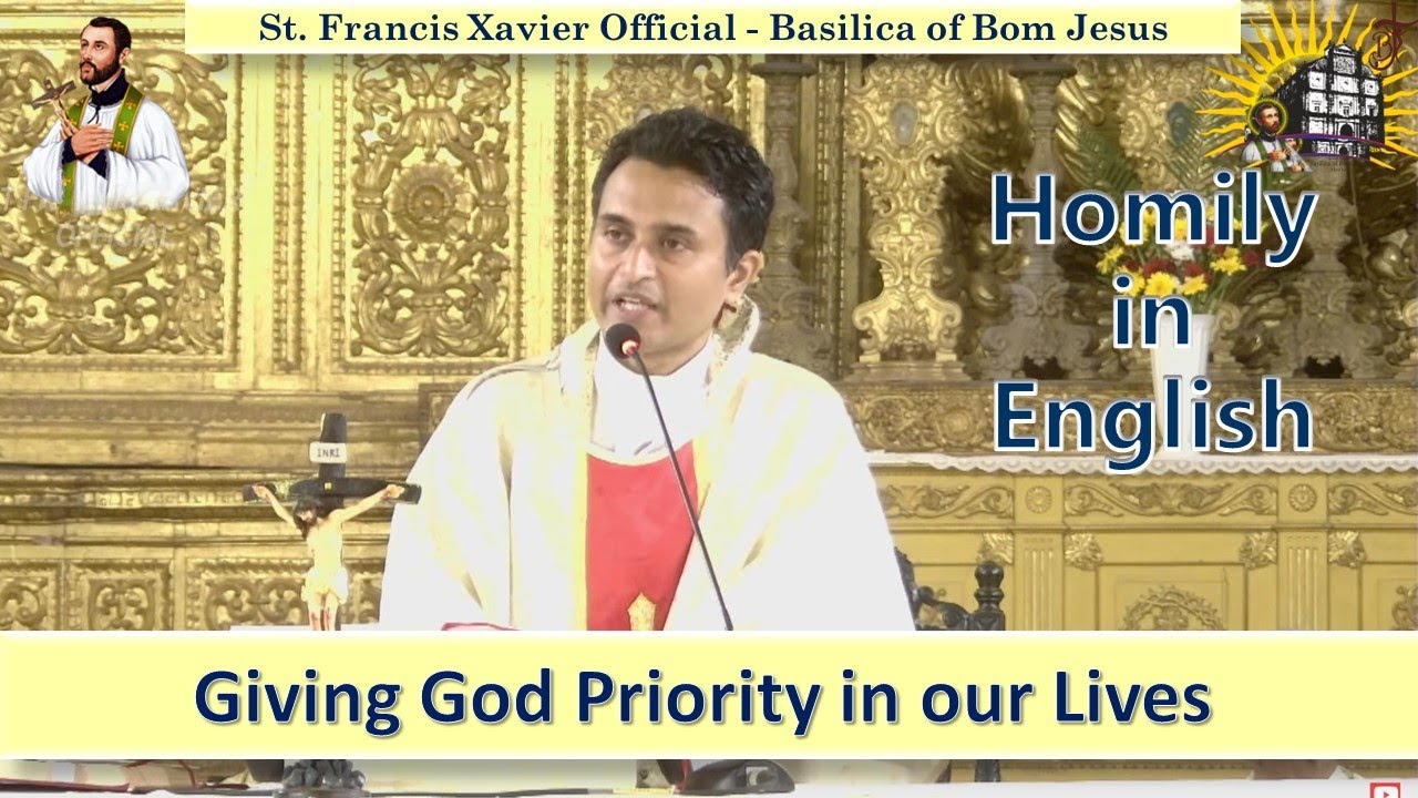 Sermon - Giving God Priority In Our Lives - Homily in English - 24 ...