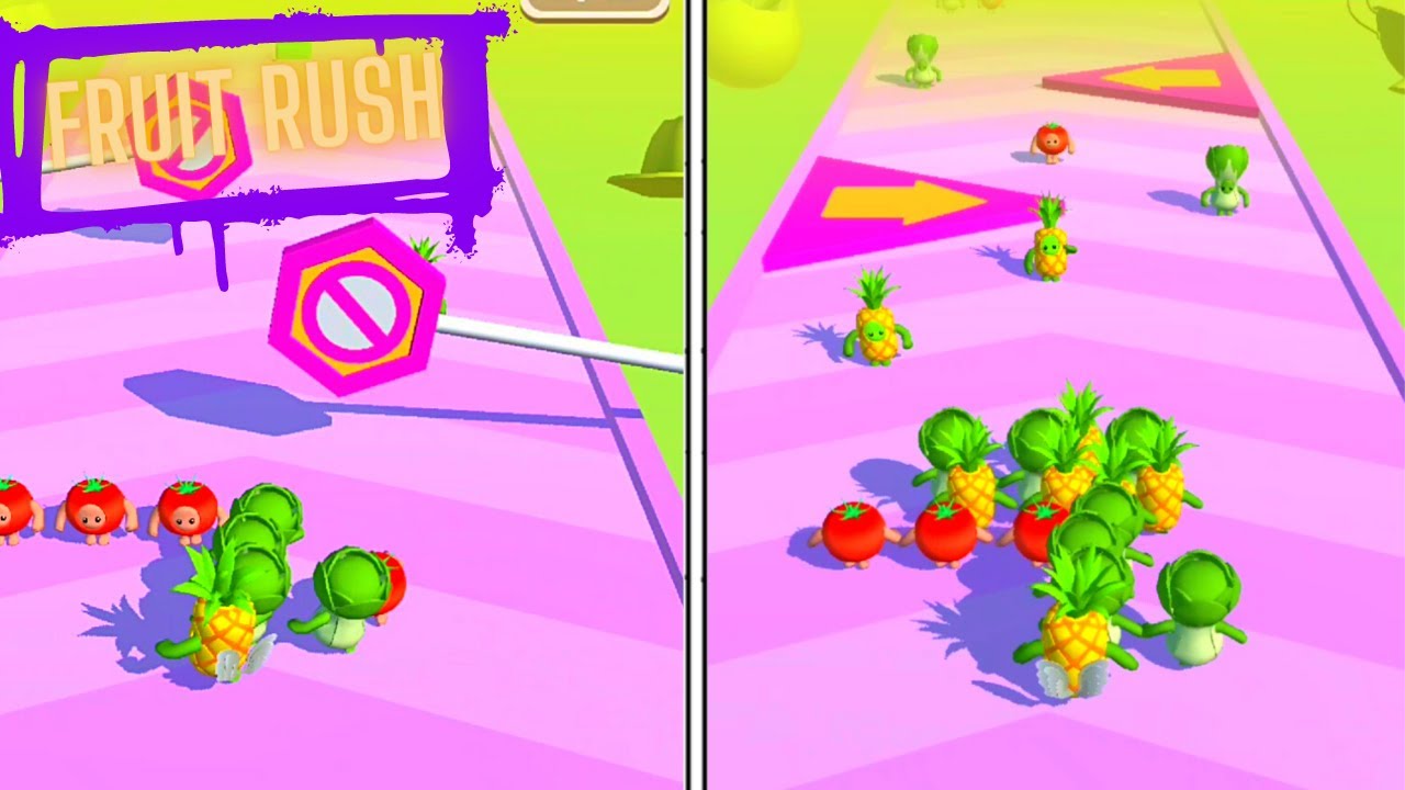 Fruit Rush 3D 🍒🥕🍋 All Levels Gameplay Walkthrough Android,ios MAX LEVEL ...