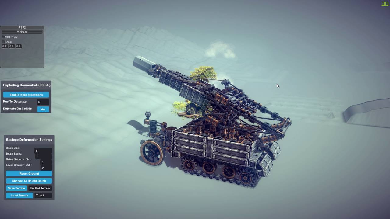Besiege - Long range artillery cannon - YouTube