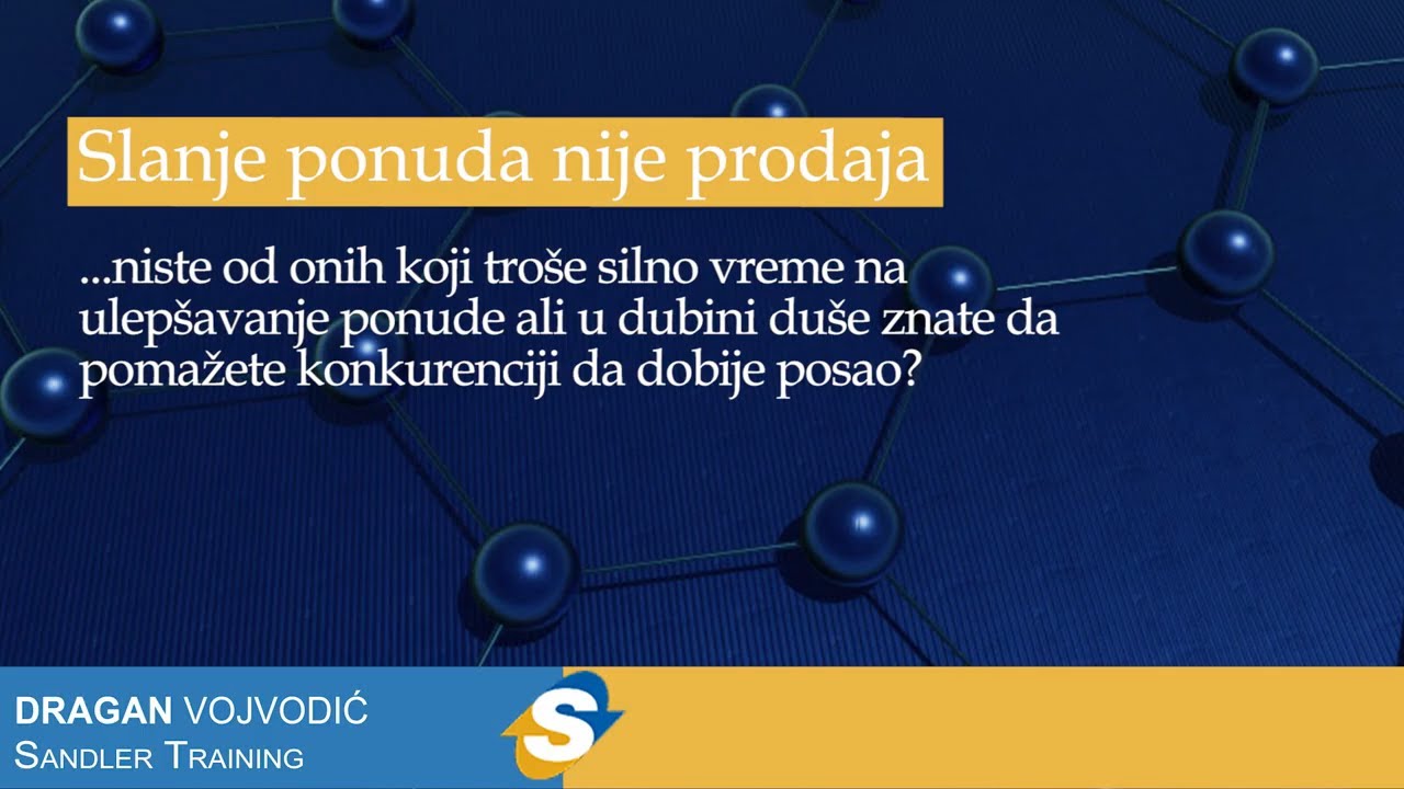 Promenite pristup prodaji - slanje ponuda - YouTube