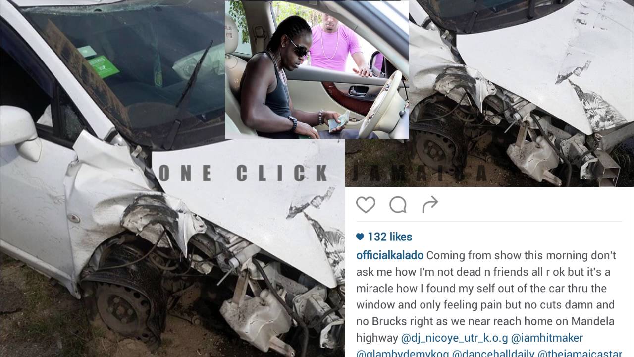 KALADO ESCAPES SERIOUS INJURY FOLLOWING CAR CRASH - YouTube
