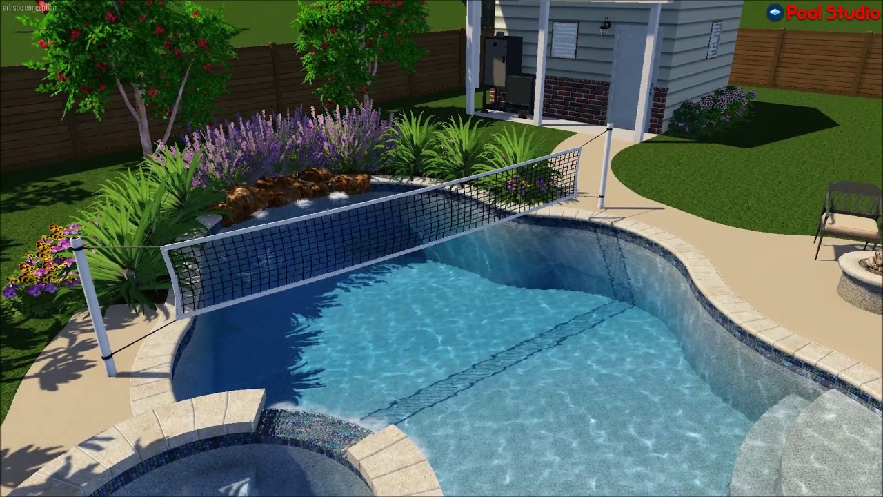 Platinum Pools - 18307 Brewer Pool Video - Designed by Clay Givens ...