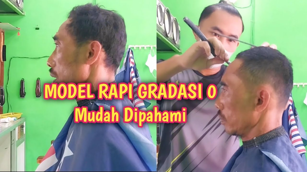 Easy way to cut old people's hair Gradient fade 0 🔥 ASMR Haircut ...