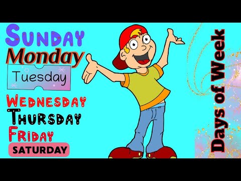 Seven Days a Week | Days of the Week Song | Days of the week song for ...