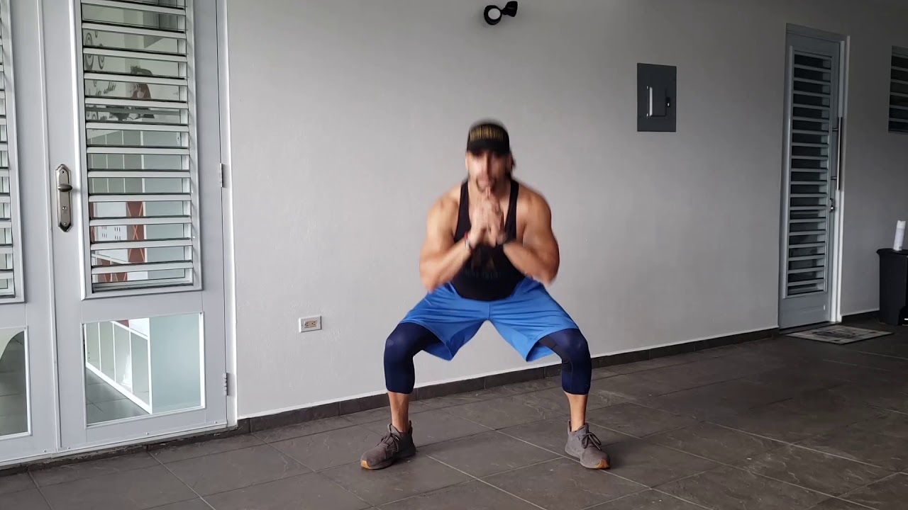 Wide to Narrow Jump Squat - YouTube
