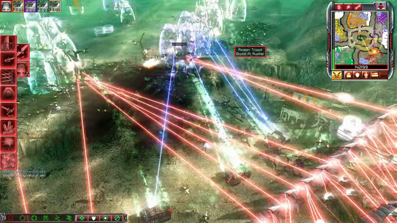 C&C 3 Kane's Wrath Obelisk Of Light Defence Test - YouTube