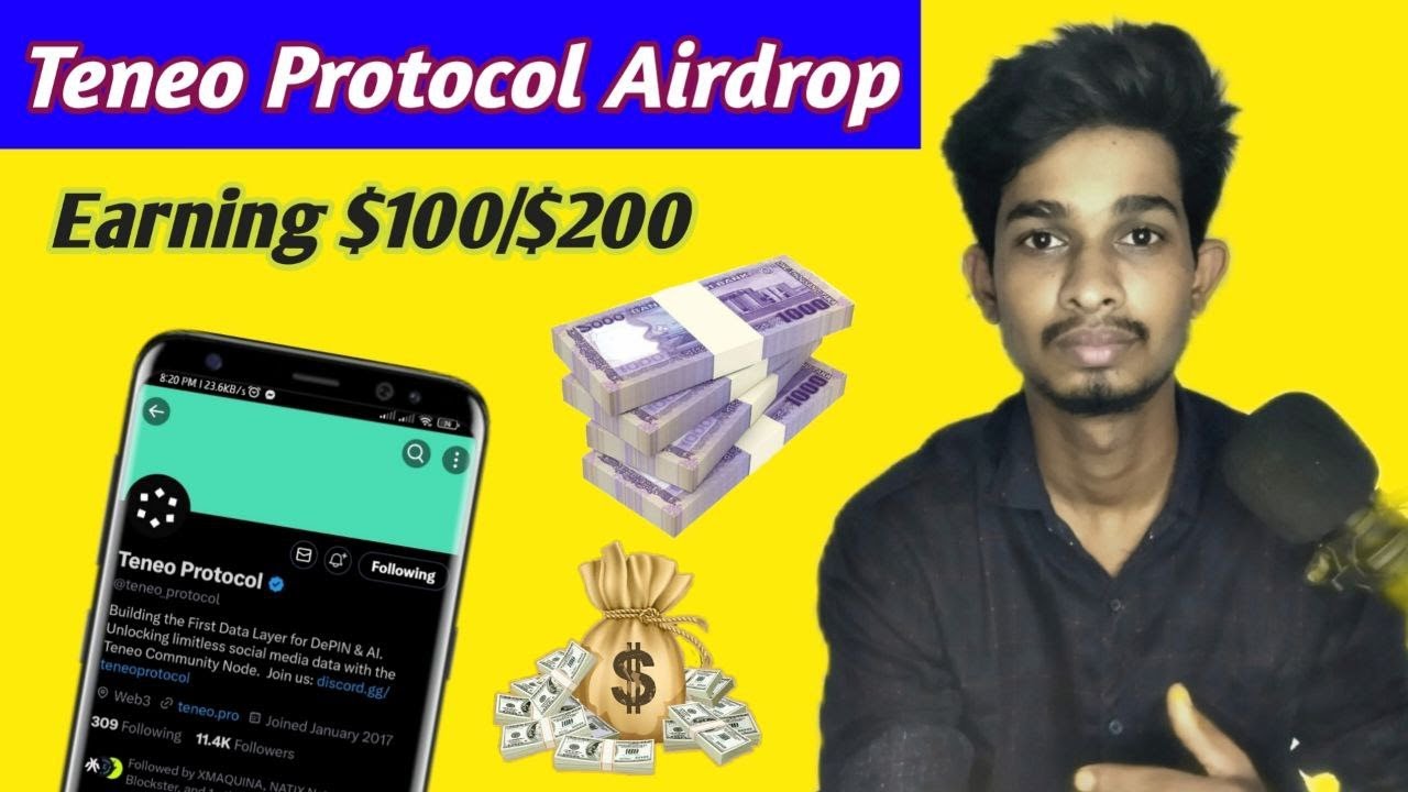 $200 Earning Chance | Teneo Protocol Airdrop | Online income | মোবাইল ...