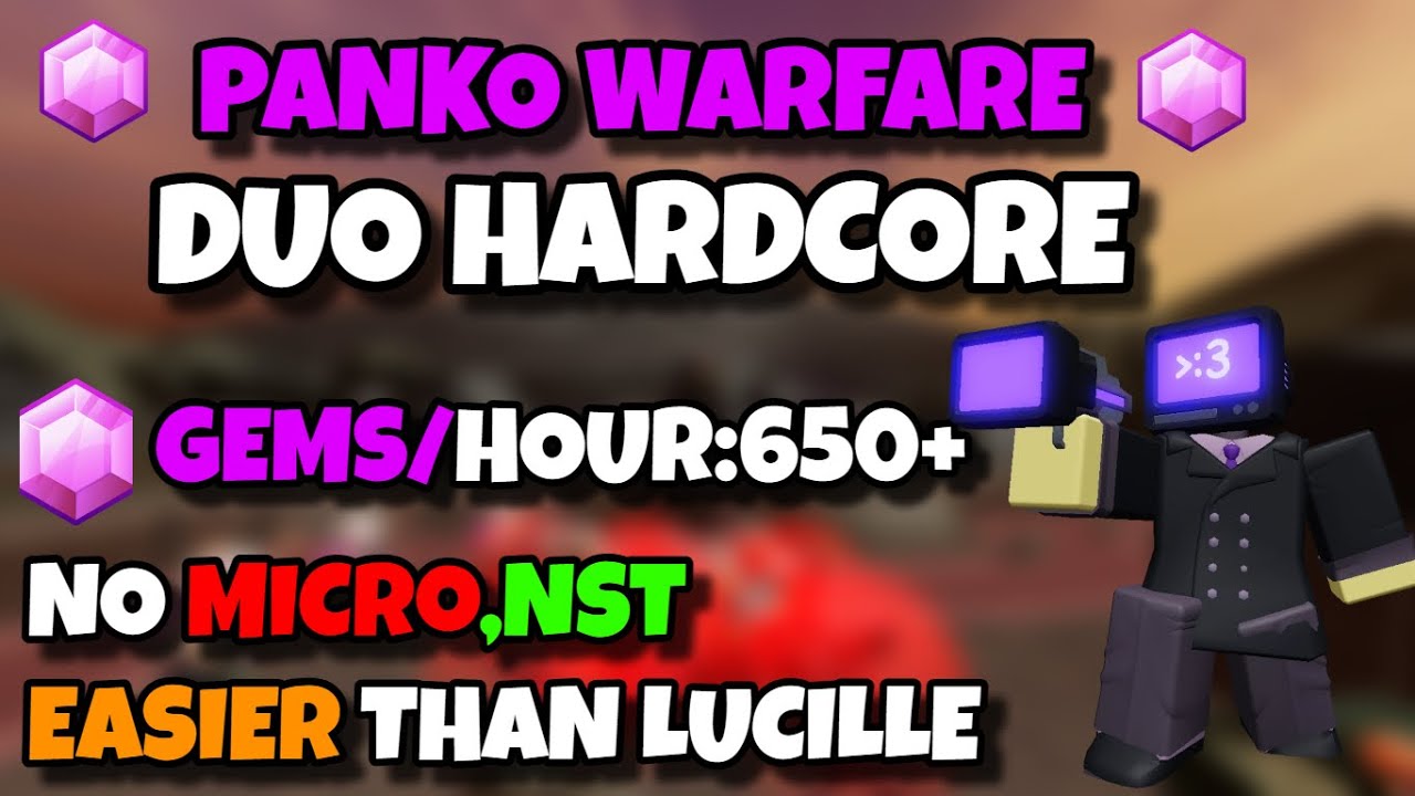 Duo Hardcore Strategy NST, 650+ Gems/Hour| ROBLOX Tower Defense ...