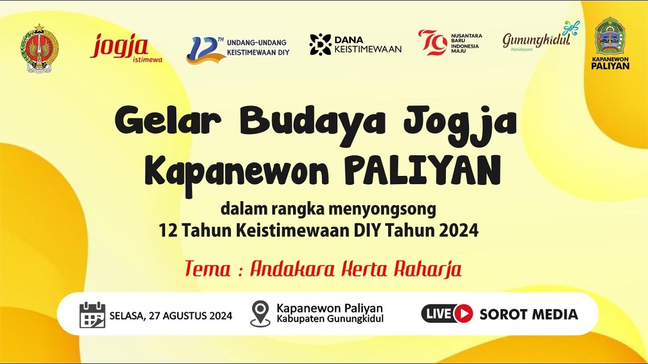 [LIVE]GELAR BUDAYA JOGJA KAPANEWON PALIYAN - YouTube