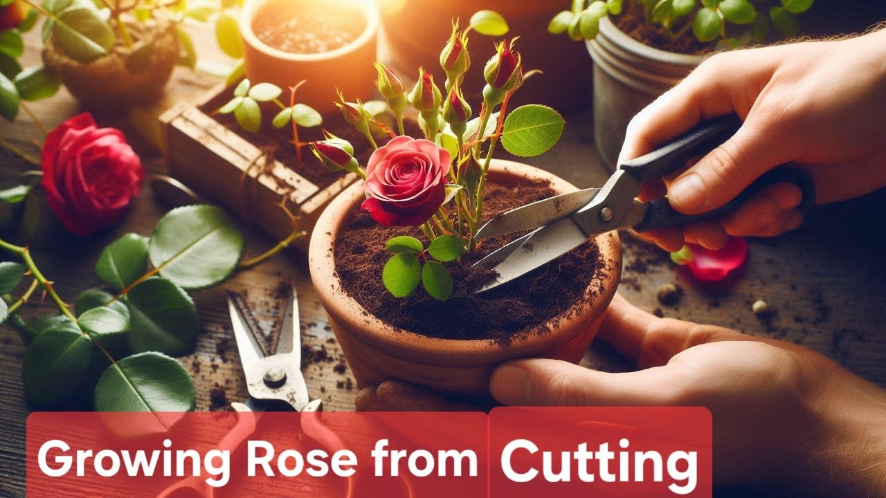How to grow roses from cutting | Ar2 Garden | Rose cutting at home ...