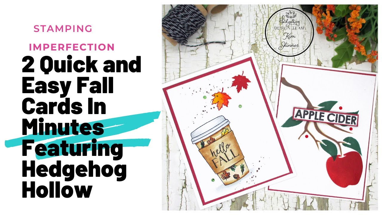 2 Quick and Easy Fall Cards To Make in Minutes - YouTube