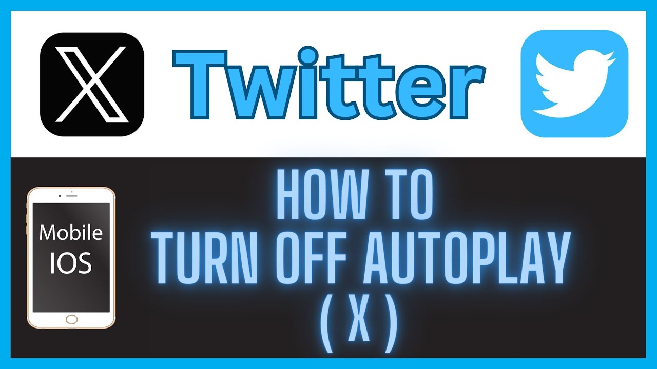 How To Disable Autoplay On Twitter (X) Using An IOS Device | iPhone ...