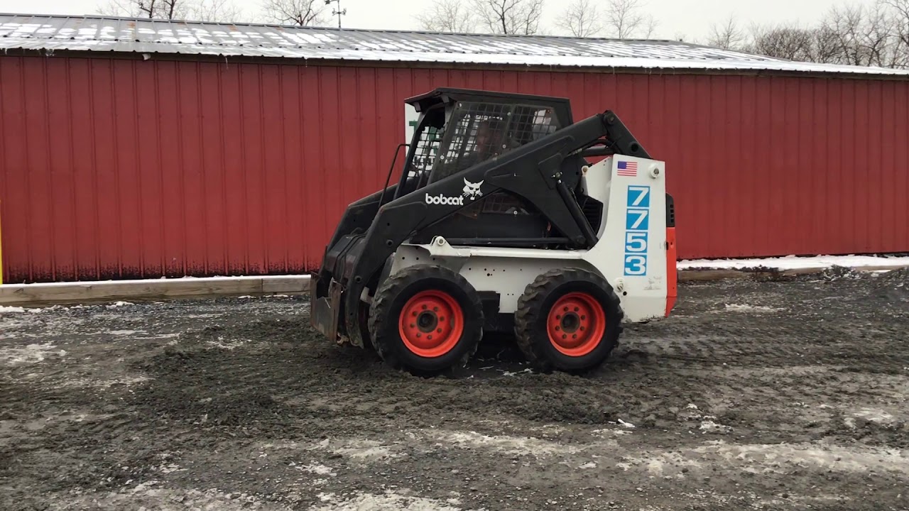 Bobcat 7753 Skid Steer - YouTube