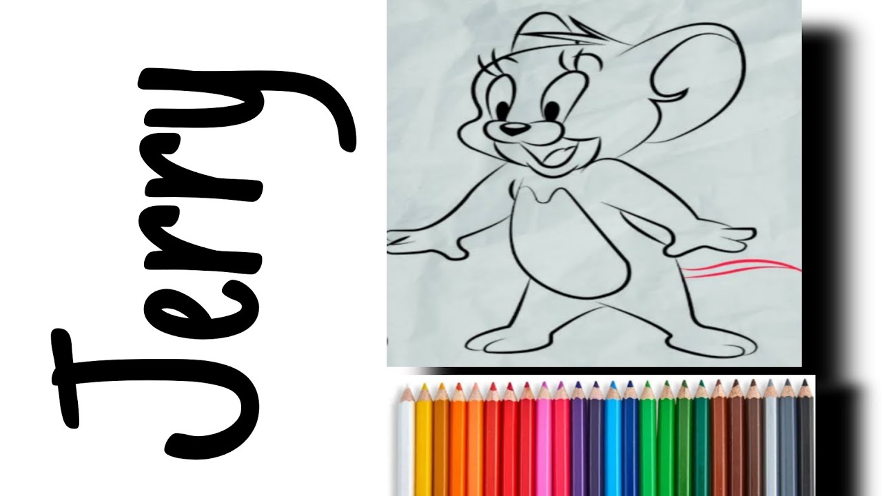 Jerry Sketch | Easy drawing ideas | @cartoonnetwork😘 | Noor Vlogs ...