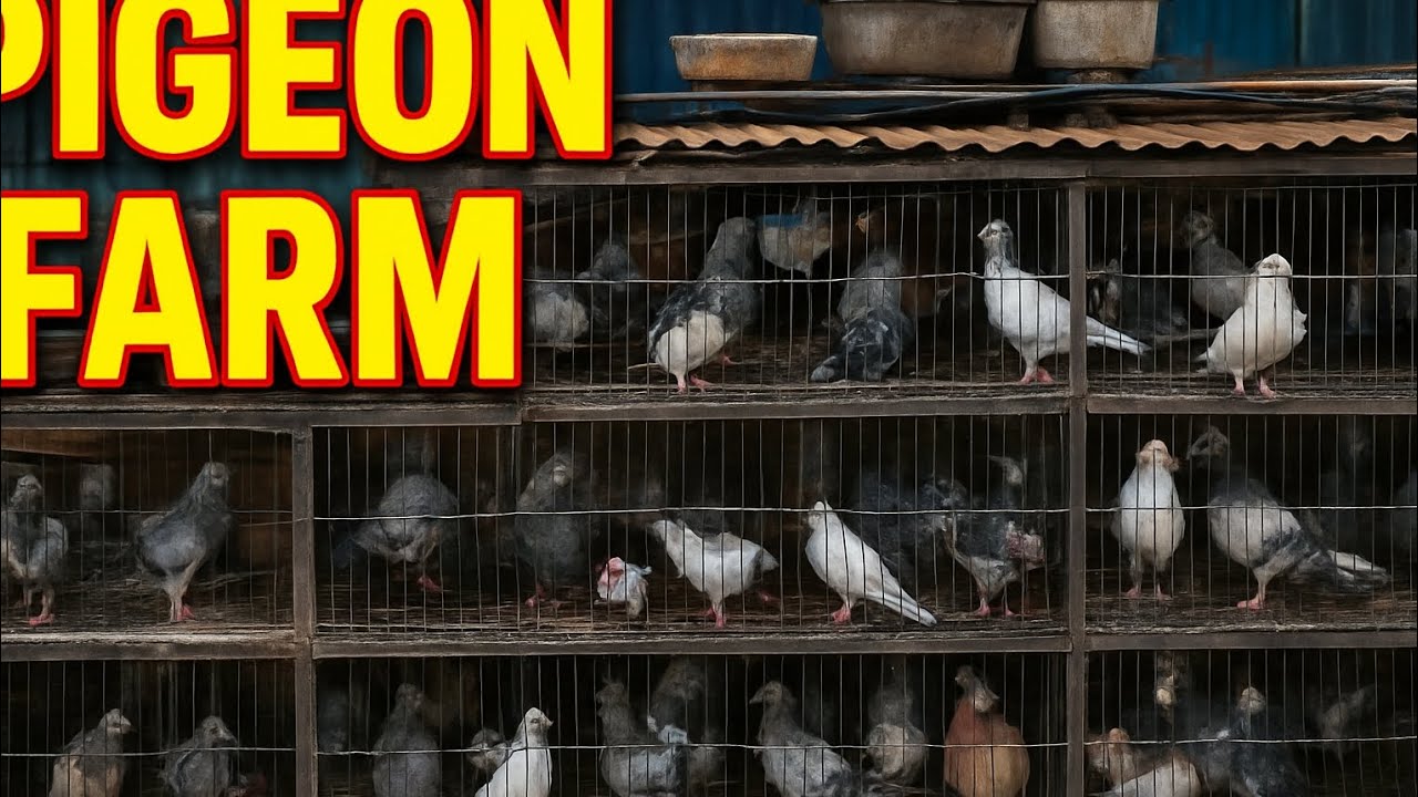 pigeon farm, pigeon farm video, pigeon farming, pigeon farm tour ...