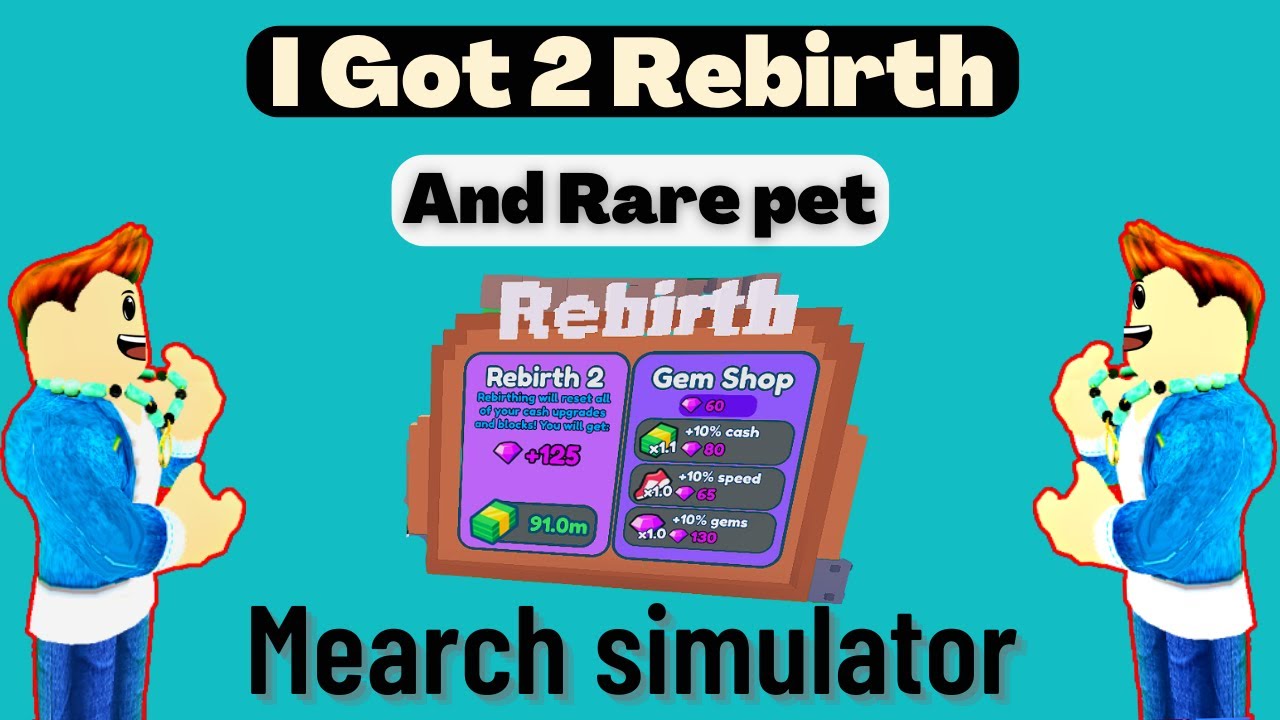I Got 2 Rebirth at Merge Simulator and Hatch Rare Pet on (Roblox ...