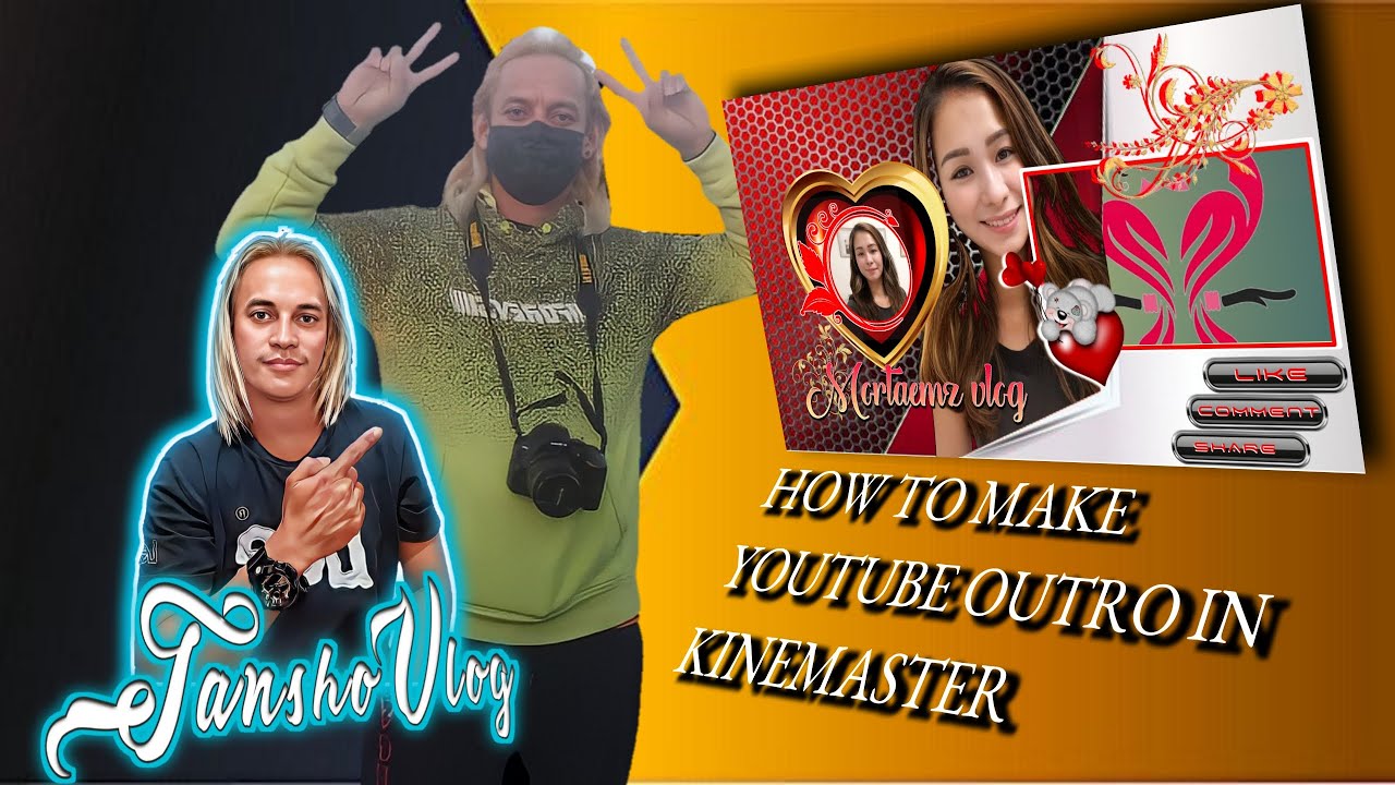How to make YOUTUBE OUTRO using kinemaster apps #kinemaster #pixellab # ...