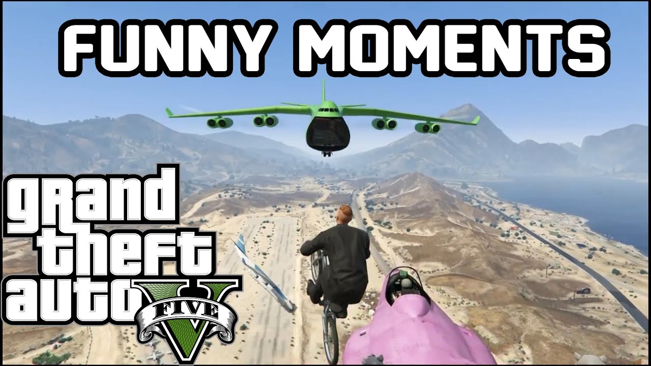 Grand Theft Auto 5 Online Funny Moments (Stuns/Cats/Dogs/Fun) - YouTube