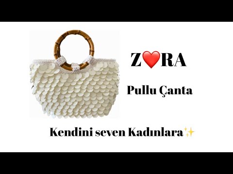 Z🌸RA model pullu Çanta Yapımı  /Pullu çanta #crochet #zara #pulluçanta 