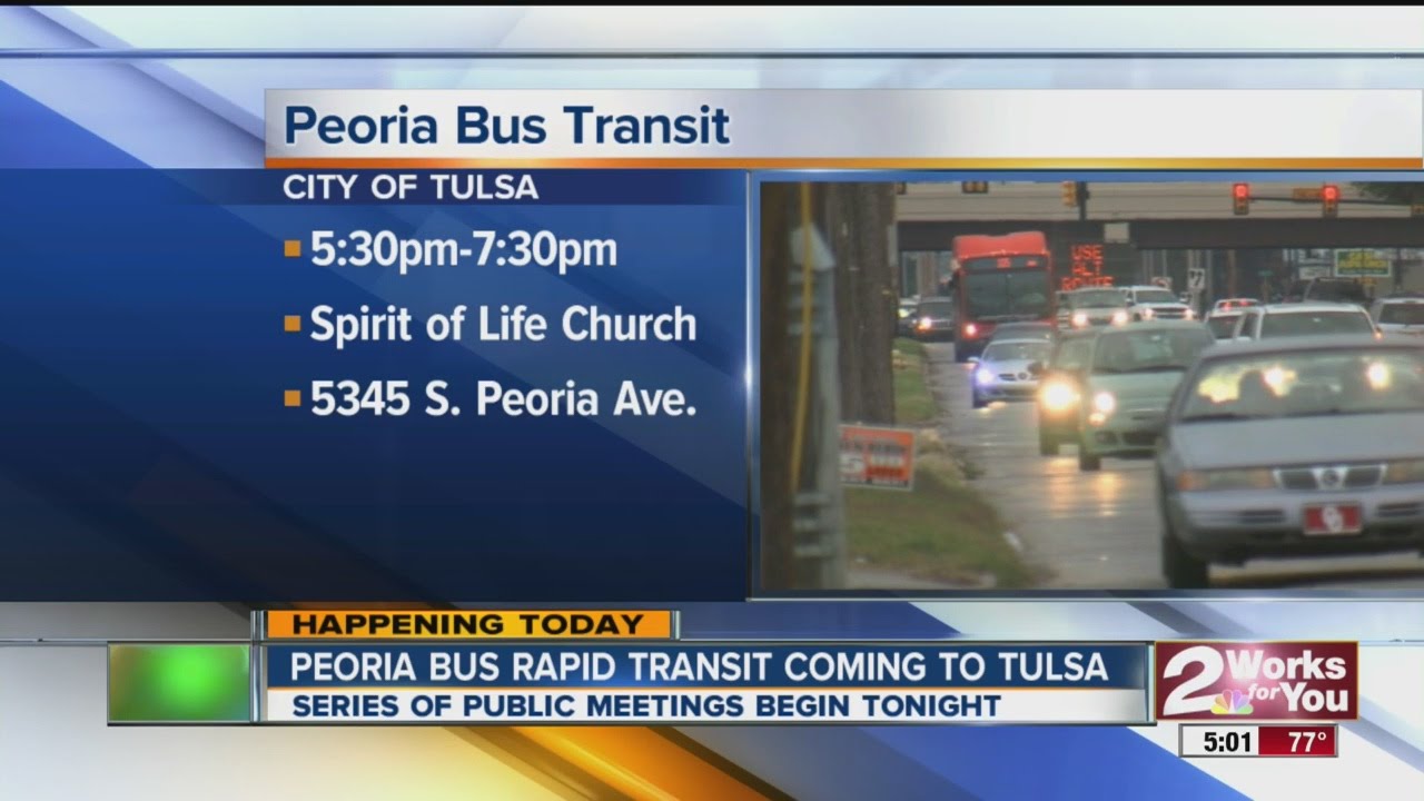 Peoria bus rapid transit coming to Tulsa - YouTube