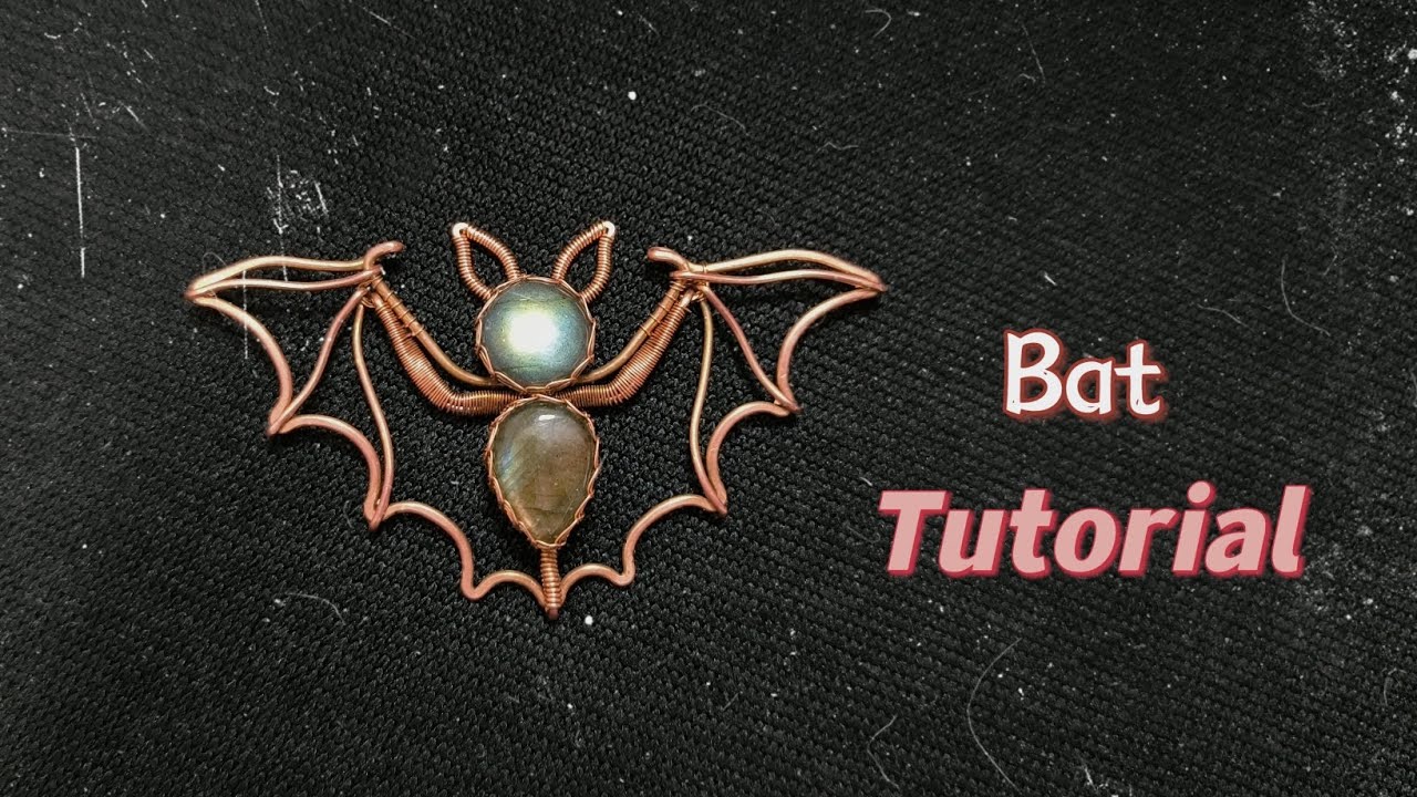 Halloween Jewelry Collection - Bat tutorial - YouTube