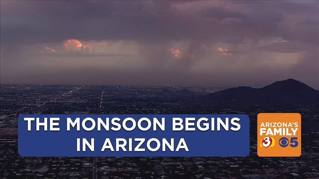 Monsoon begins in Arizona - YouTube