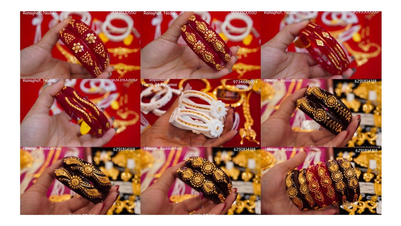 Latest gold shakha pola collection 🤩//best sakha pola design.... - YouTube