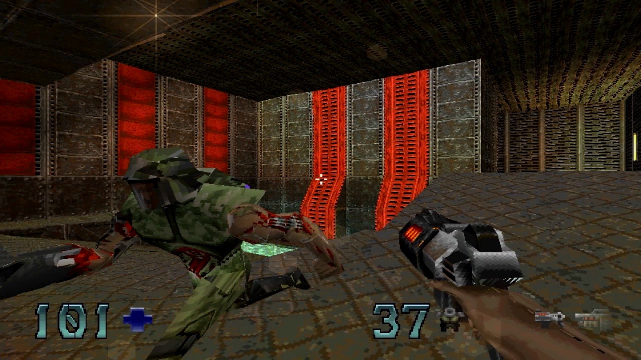 Quake 2 ps1 Gameplay-''Eu só sei que eu caí da Espaçonave'' - YouTube