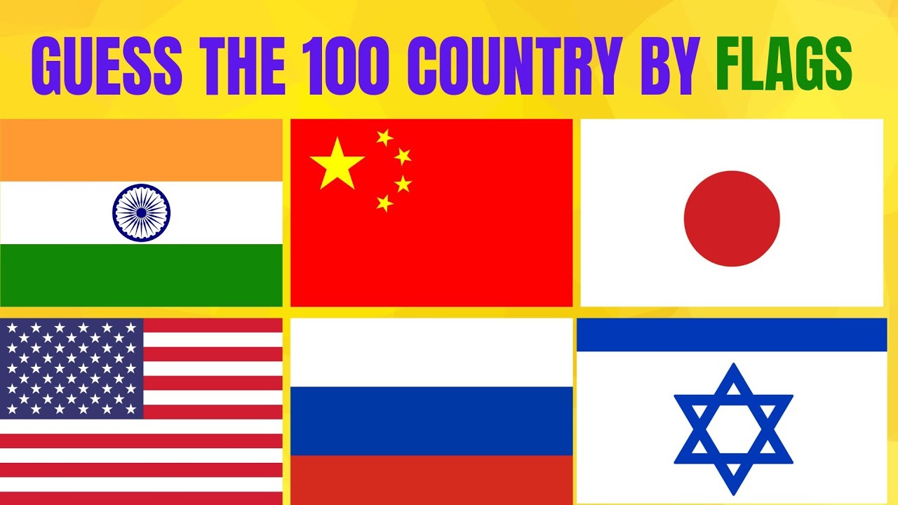 Guess The Country By The Flags | Quiz | AK Quiz & Riddles | - YouTube