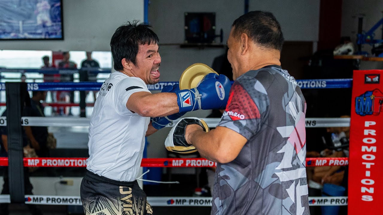 Raw Footage of Manny Pacquiao recent training. - YouTube