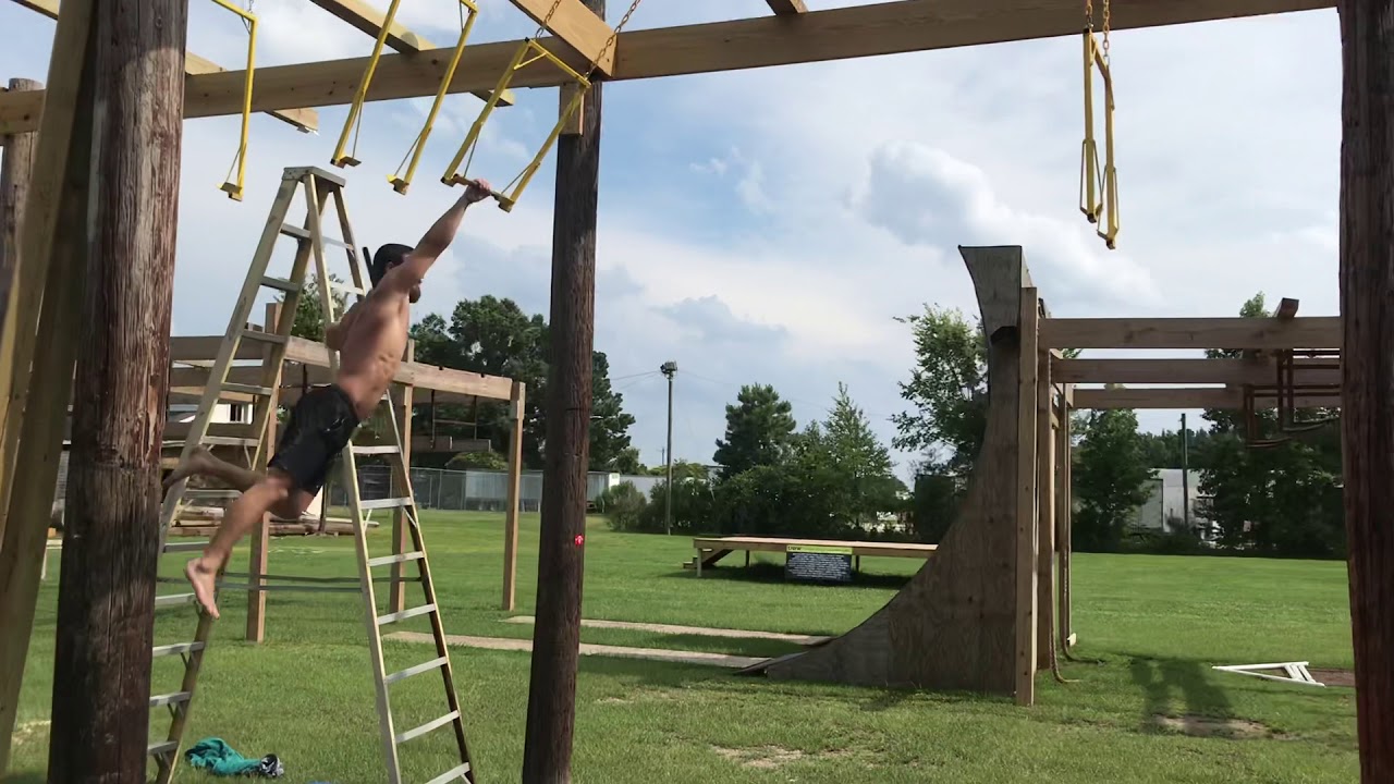 Swinging Floating Monkey Bars - UBW, NC - YouTube