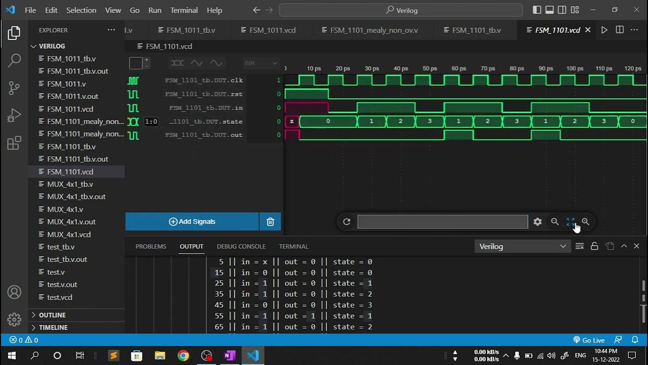 1101 Sequence Detector Verilog Code with Testbench || Non-Overlapping ...