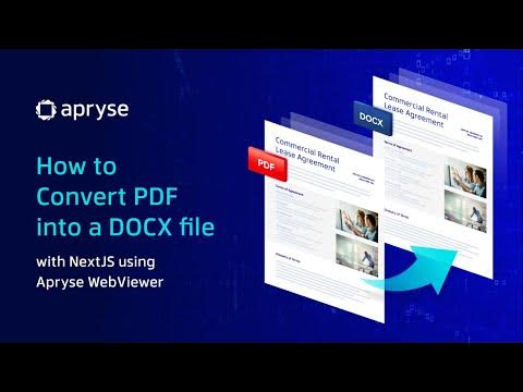 Using Apryse with NextJS server actions - YouTube