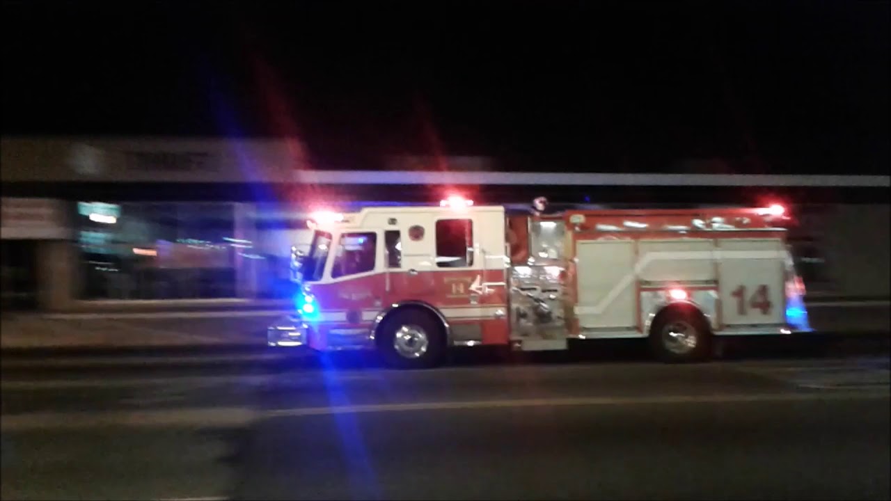 OKCFD Engine 14 responding (yelp). - YouTube