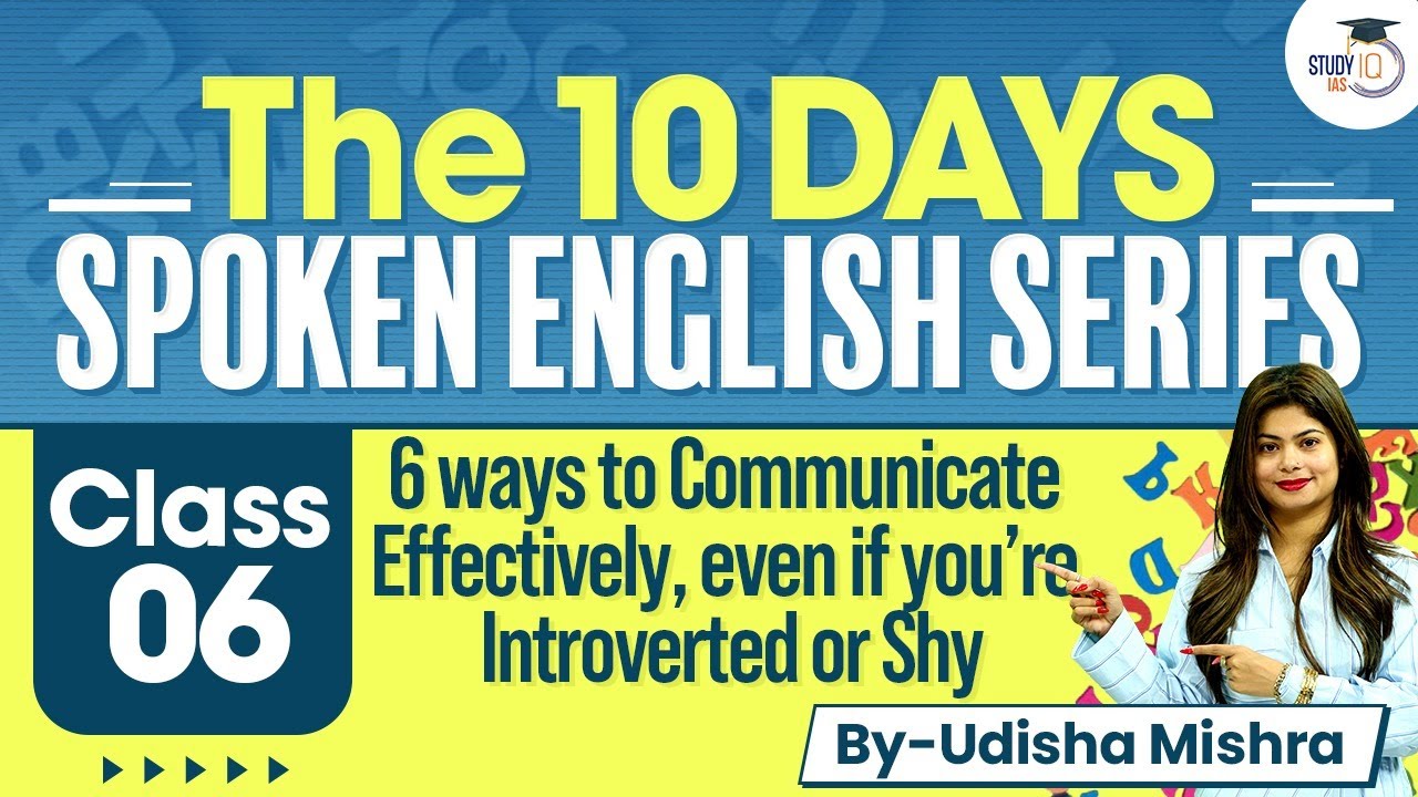 Spoken English Practice | Class 6: Overcoming Shyness | StudyIQ - YouTube