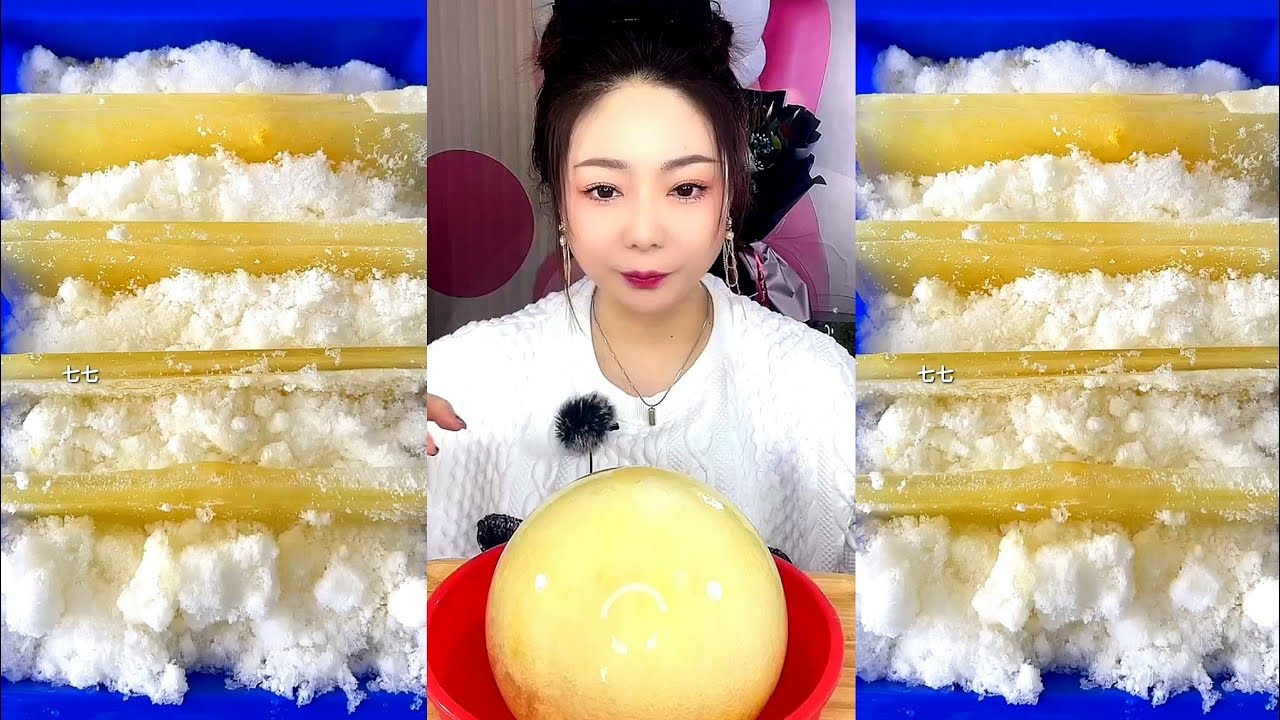 ASMR HARD ICE EATING + FOAM ICE / SHAVED ICE / BALLOON ICE. ICE EATING ...