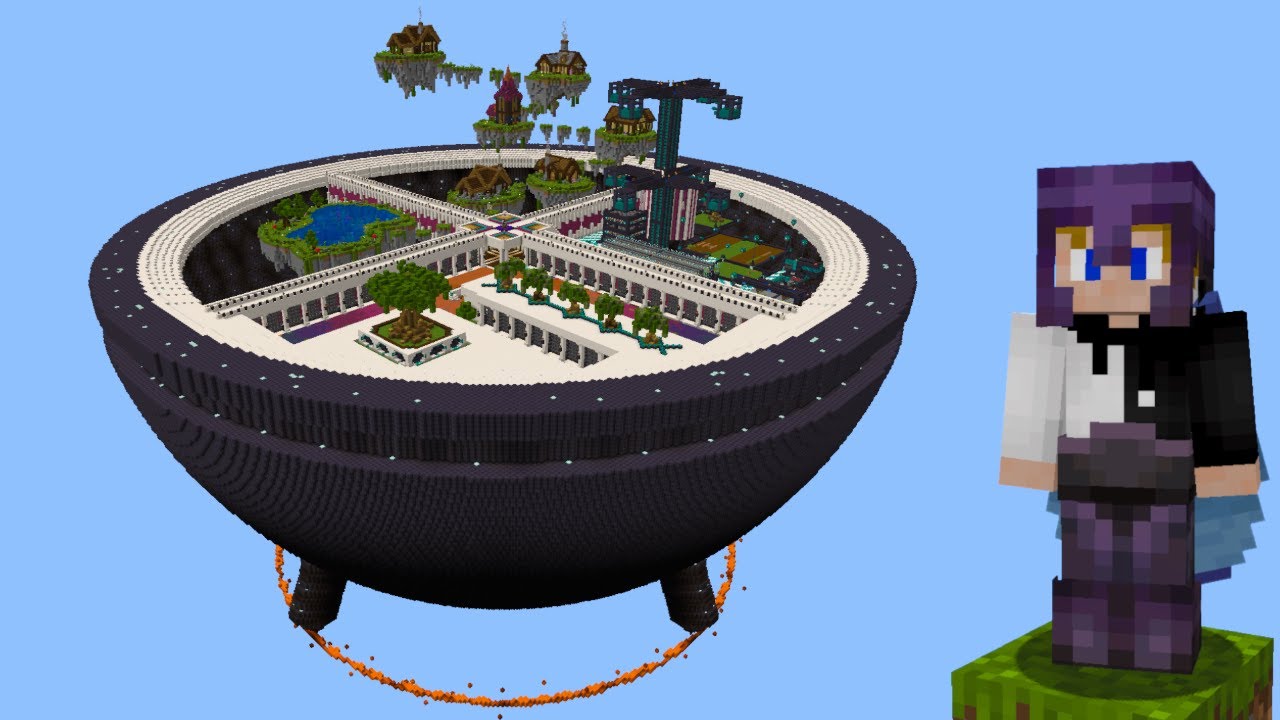 Starting the Biggest MEGA BASE in Minecraft One Block: THE DOME [P3 ...