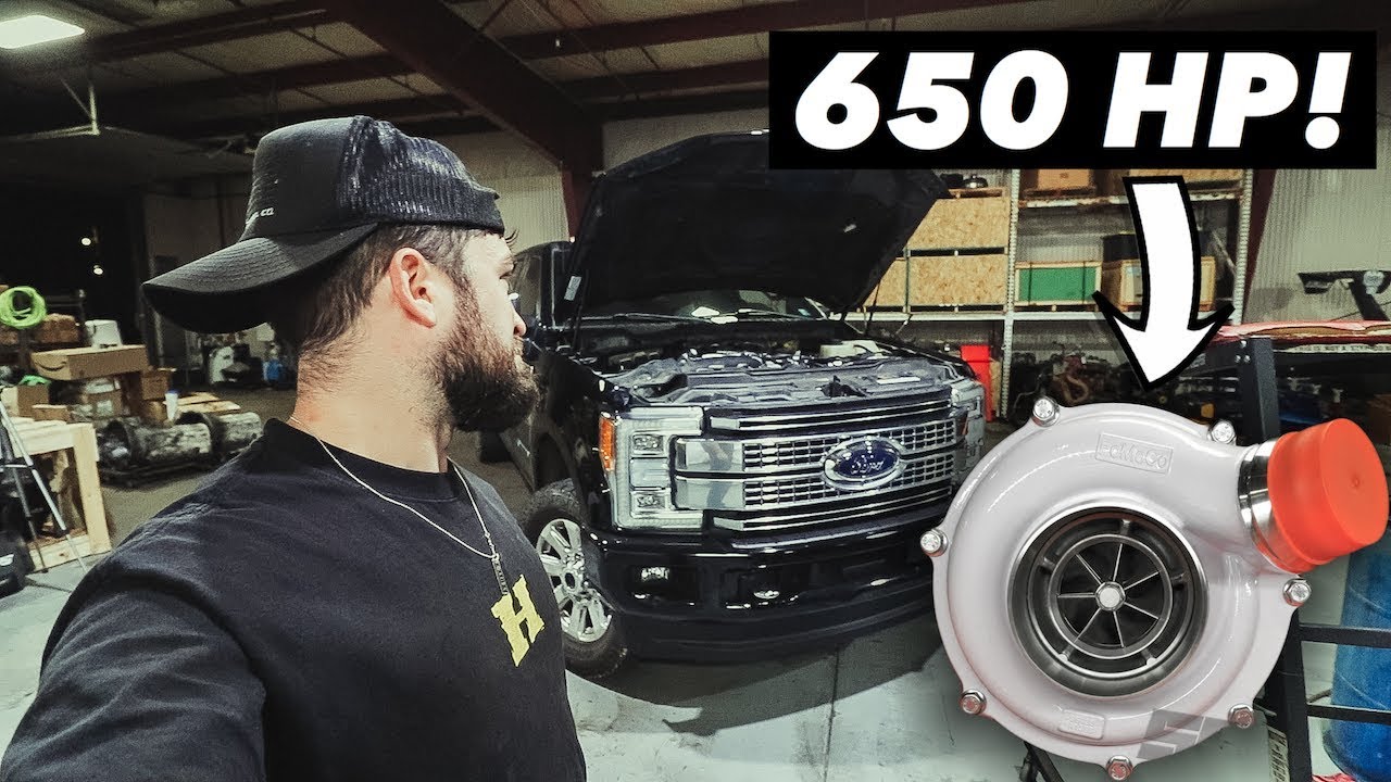 Ford F250 Powerstroke Gets a Huge Built Factory Turbo - 650HP! - YouTube