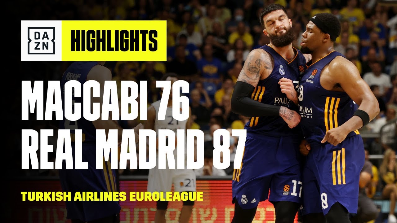 Maccabi Tel Aviv vs Real Madrid (76-87) | Highlights | Turkish Airlines ...