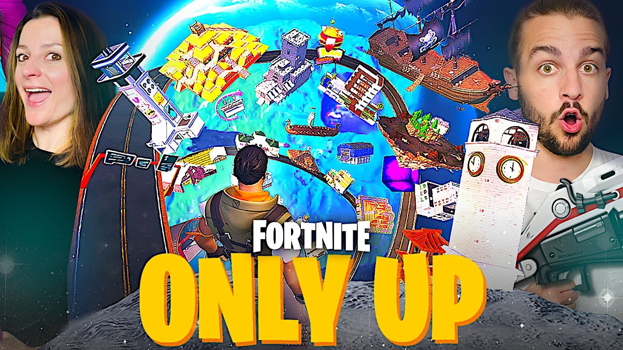 ONLY UP FORTNITE ! QUI IRA LE PLUS HAUT SANS TOMBER ? - YouTube