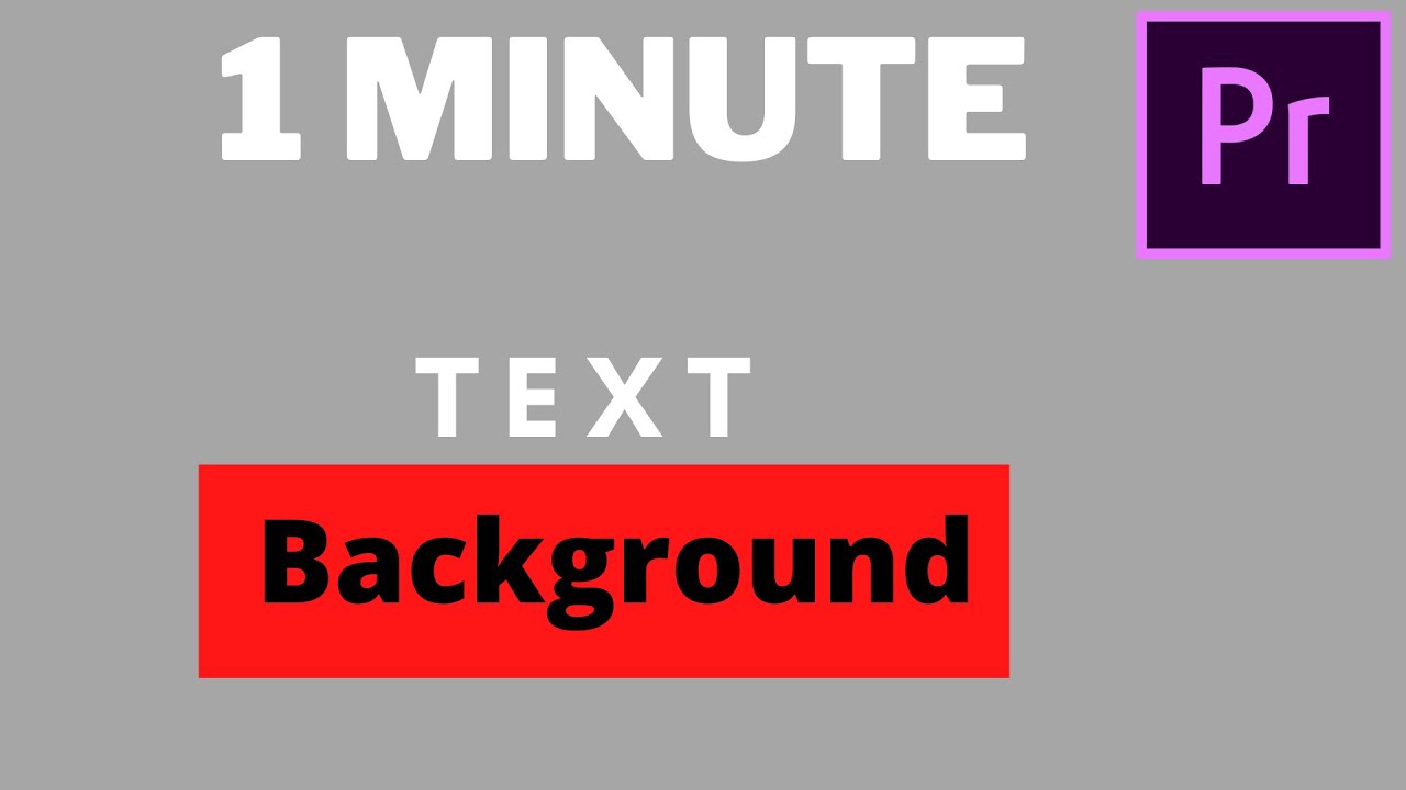 How To Add Background To Text In Premiere Pro 2021 Easy Tutorial How To Add Background To Text In Premiere Pro 2021 Easy Tutorial